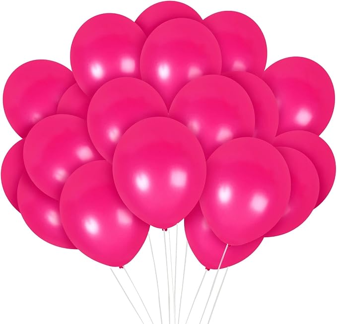 Amazon.com: Treasures Gifted Glossy Magenta Balloons - 12 Inch, 36 Pack ...