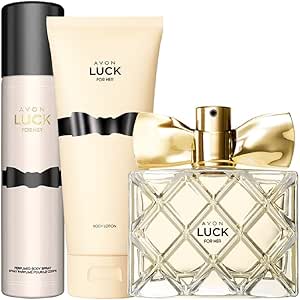 Avon Luck for her set – EDT, Body Lotion and Body Spray : Amazon.co.uk ...