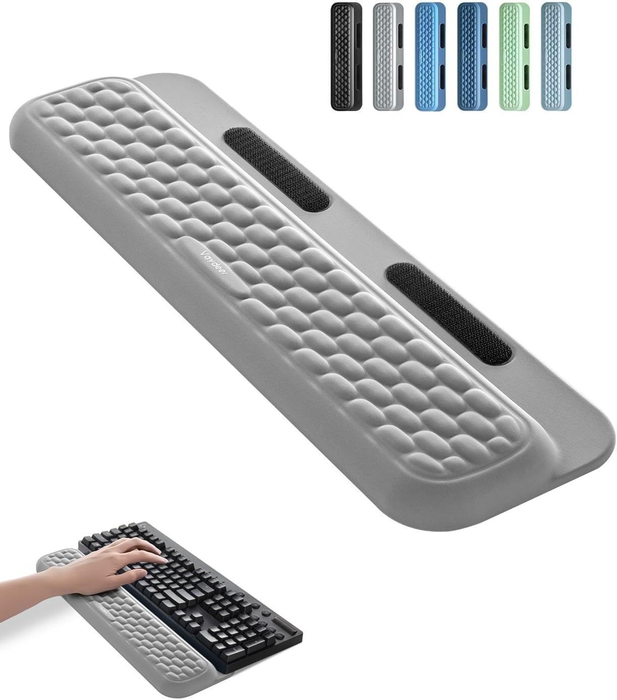 Amazon.com : Vaydeer Keyboard Wrist Rest with Stickers, Full 100% ...