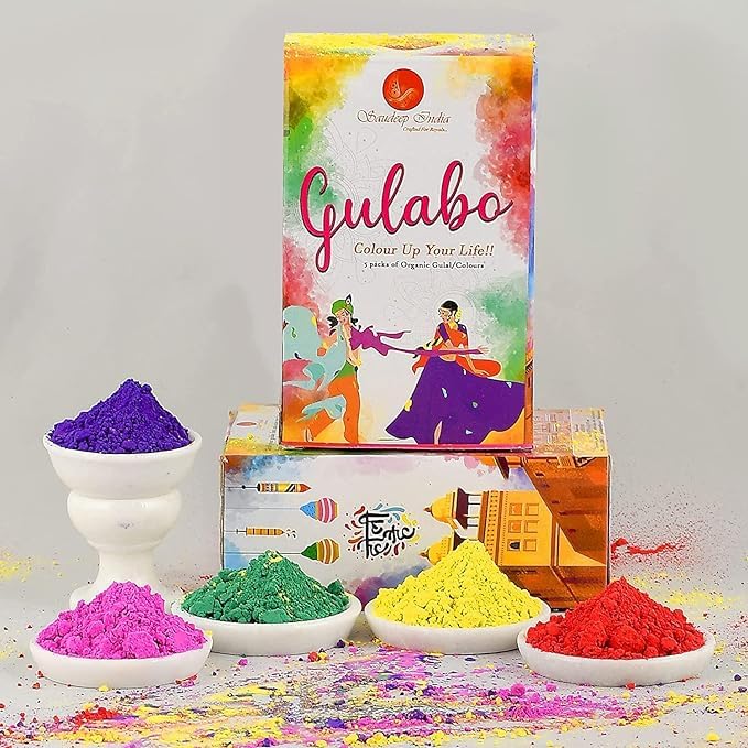 Buy IMAGICART Gulabo Organic Gulal Holi Colors with 111 Water Holi ...