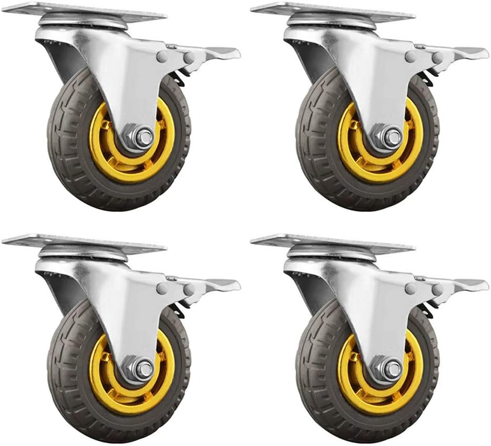 Industrial Wheels Heavy Duty 100mm Swivel Castor Wheels With 360 Degree ...