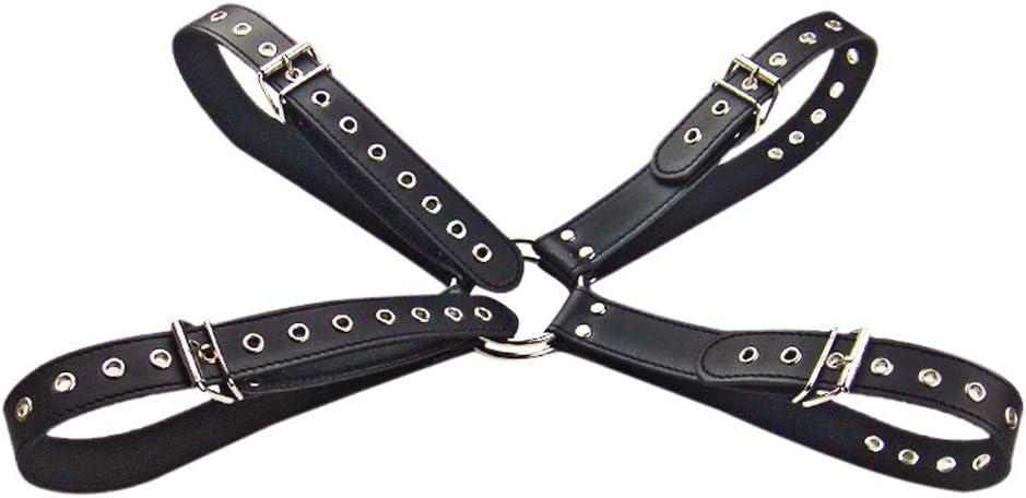 Amazon.com: FEESHOW Men's X-Cross Leather Chest Body Harness Adjustable ...