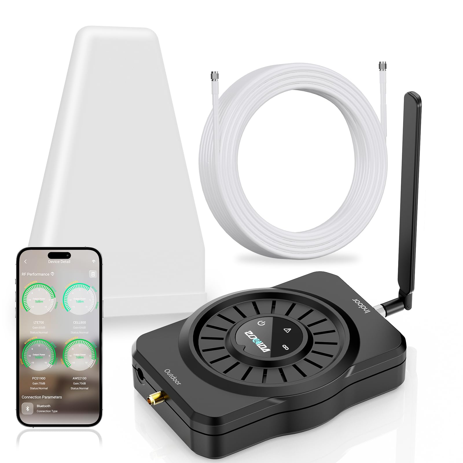 Amazon.com: ZORIDA Cell Phone Booster for Home and Office Boosts 4G LTE ...