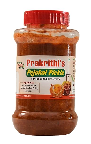 Prakriti Food Wild Jackfruit (Pejakai) Pickle 500gram : Amazon.in ...
