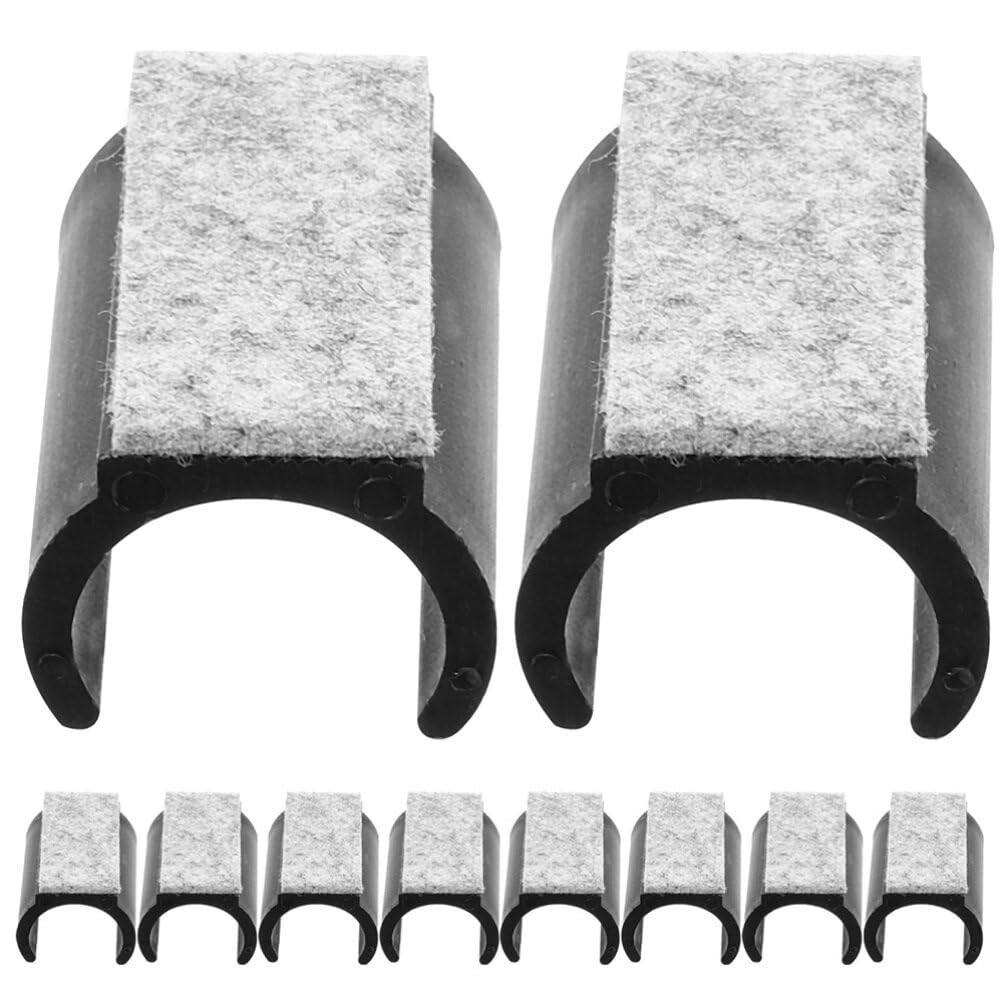 HOMSFOU 10 Pcs Plastic Chair Foot 19mm U Shaped Floor Glides Tubing ...