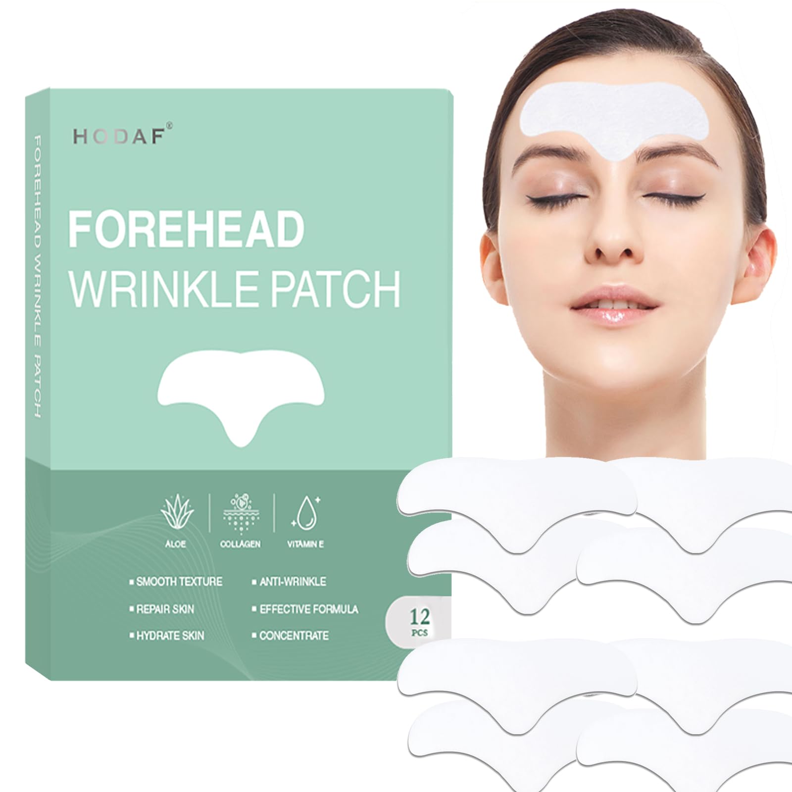 Amazon.com : FDA cleared Forehead Wrinkle Patches 12Pcs - Anti Wrinkle ...