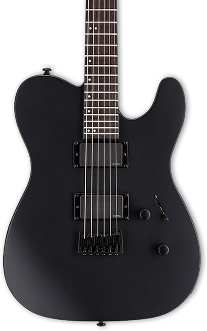 Amazon.com: ESP LTD TE-401 Electric Guitar, Black Satin : Musical ...
