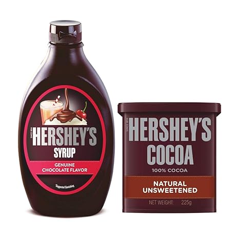 Hershey's Cocoa Powder, 225g and Hershey's Chocolate Syrup, 623g ...