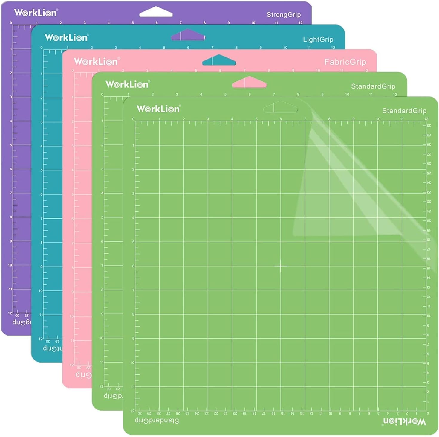MAKINGTEC 5PCS Cricut Cutting Mat Set, 12x12inch Cutting Mats Adhesive ...