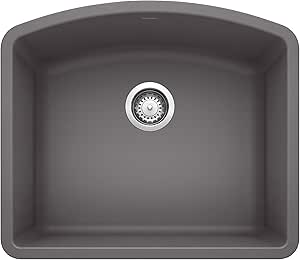 BLANCO, Cinder 441468 DIAMOND SILGRANIT Single Bowl Undermount Kitchen ...