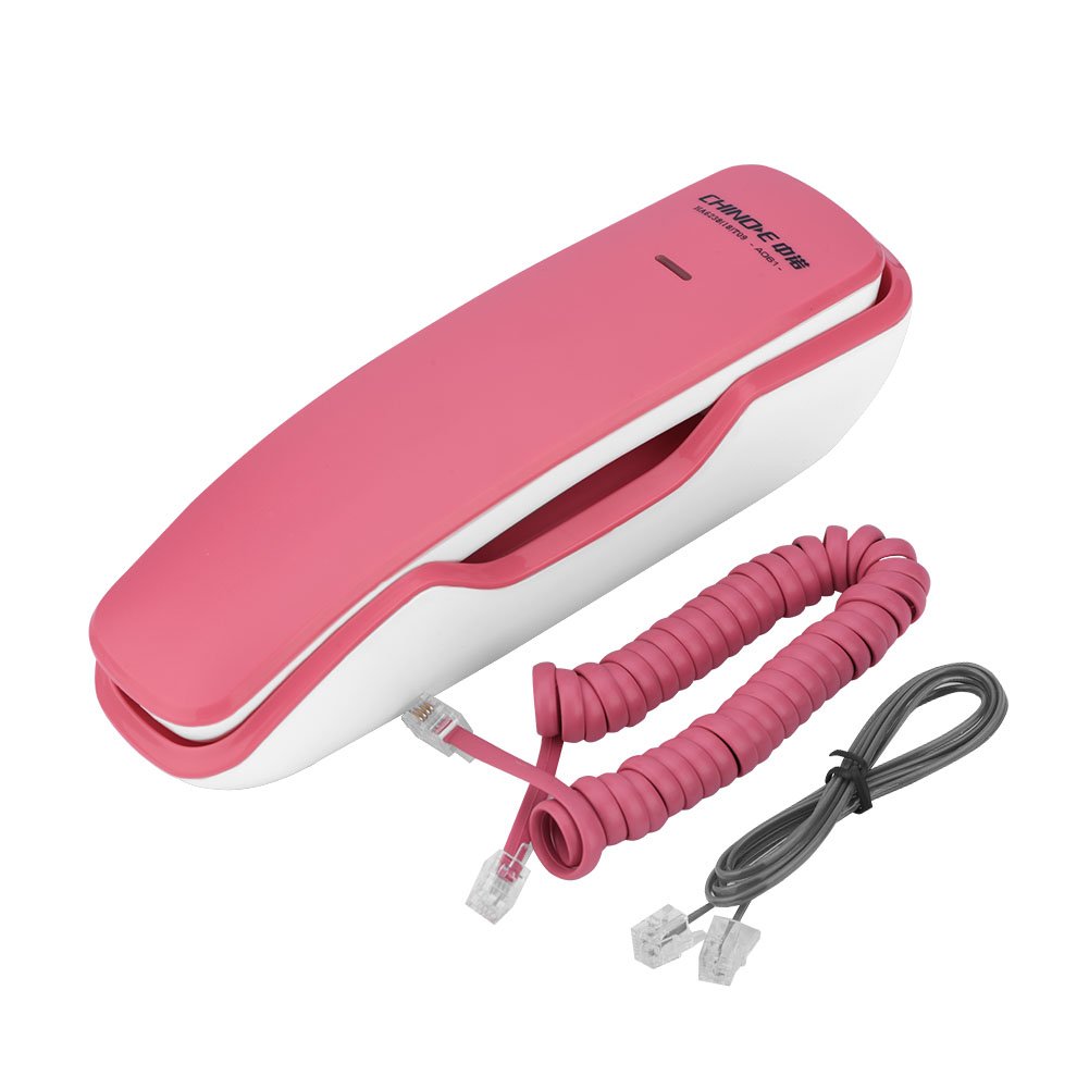 Bewinner Pink Color Corded Phone - Landline Phone with Noise Cancelling ...
