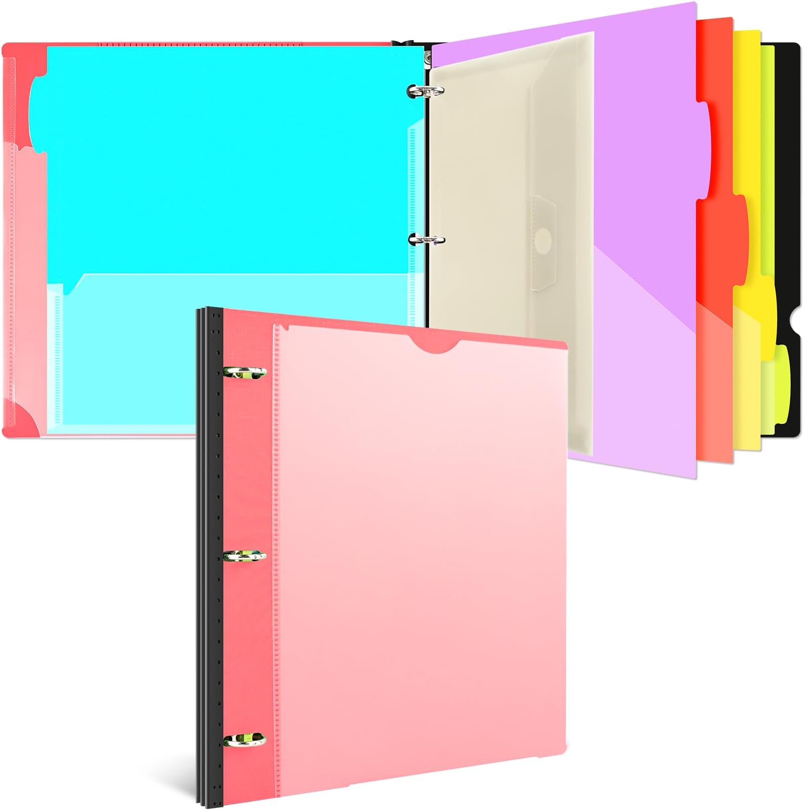 Amazon.com: JISUSU Telescoping Project Organizer Binder, Refillable 3 ...