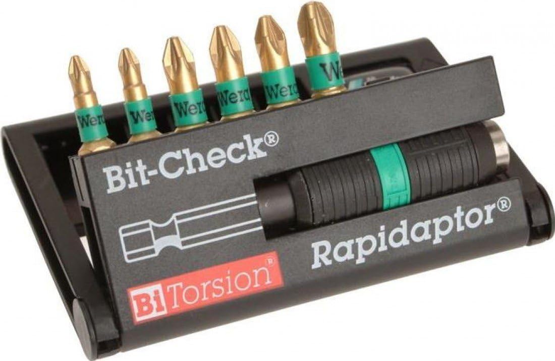 Wera 344563 Bit-Check 8755-6/BDC Set Bi-Torsion Diamond Coated (7 ...