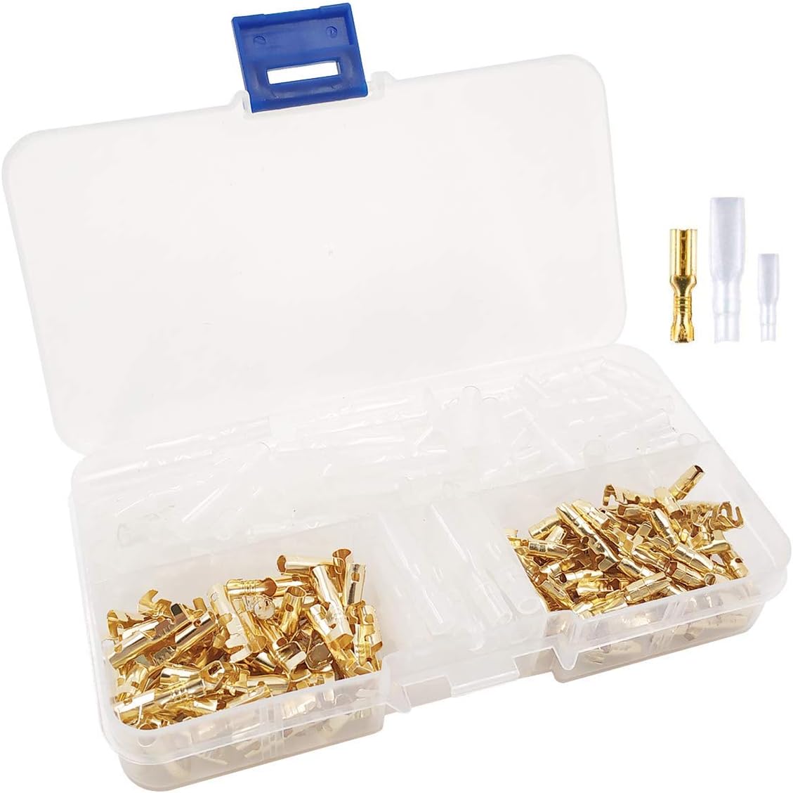 120Pcs Quick Splice Male and Female Wire Spade Connector Wire Crimp ...