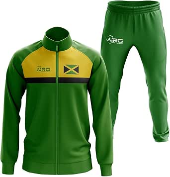 Airosportswear Jamaica Concept Football Tracksuit (Green) at Amazon Men ...