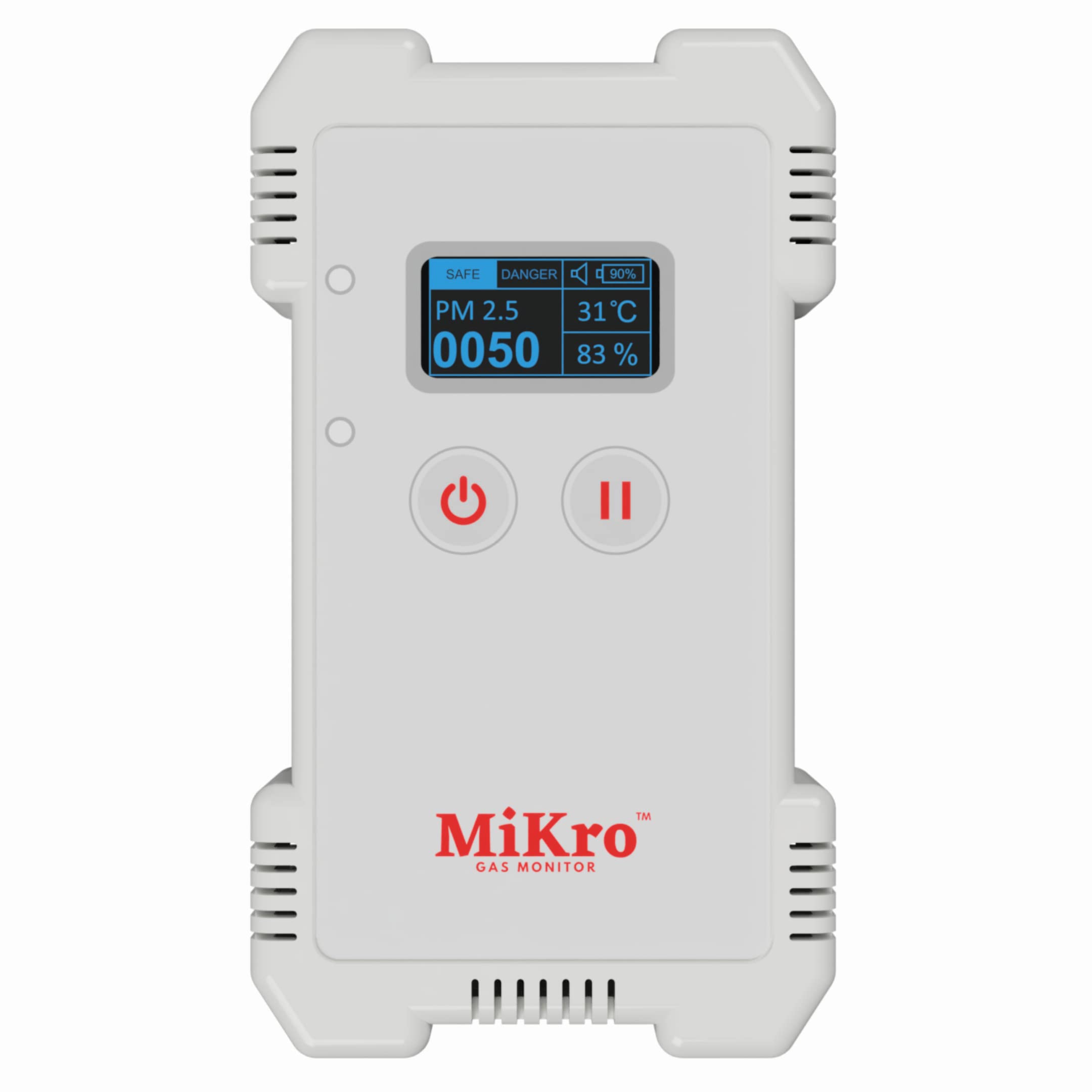 Buy MiKro PM Monitor Plus | 2nd Gen | Dust TVOC Temperature Humidity ...