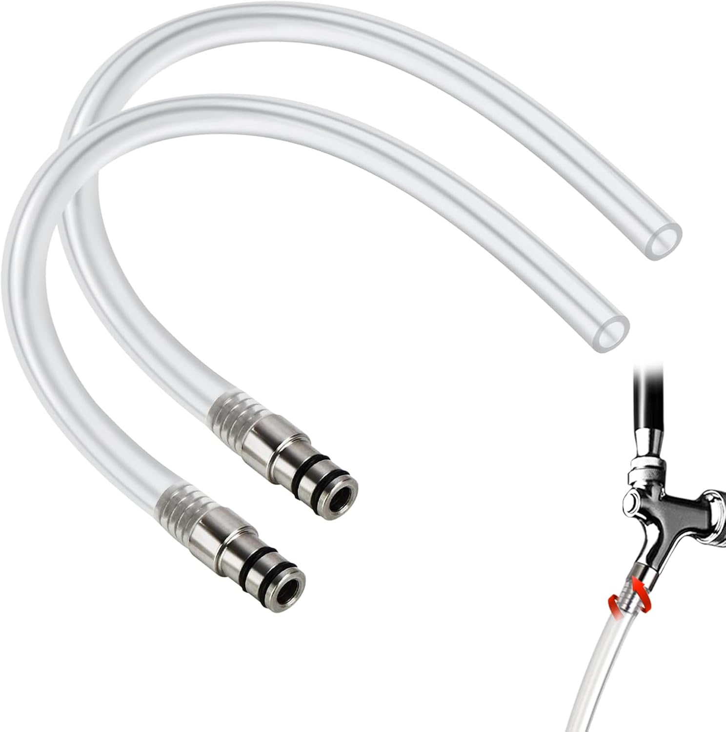 Amazon.com: 2 Pcs Growler Filler, 12'' Stainless Growler Filler Tube ...