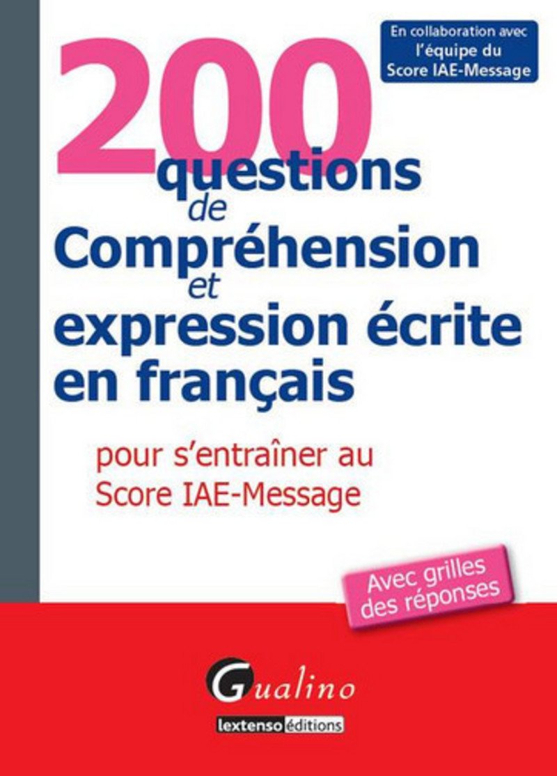 Buy 200 questions de Compréhension et expression écrite en français ...