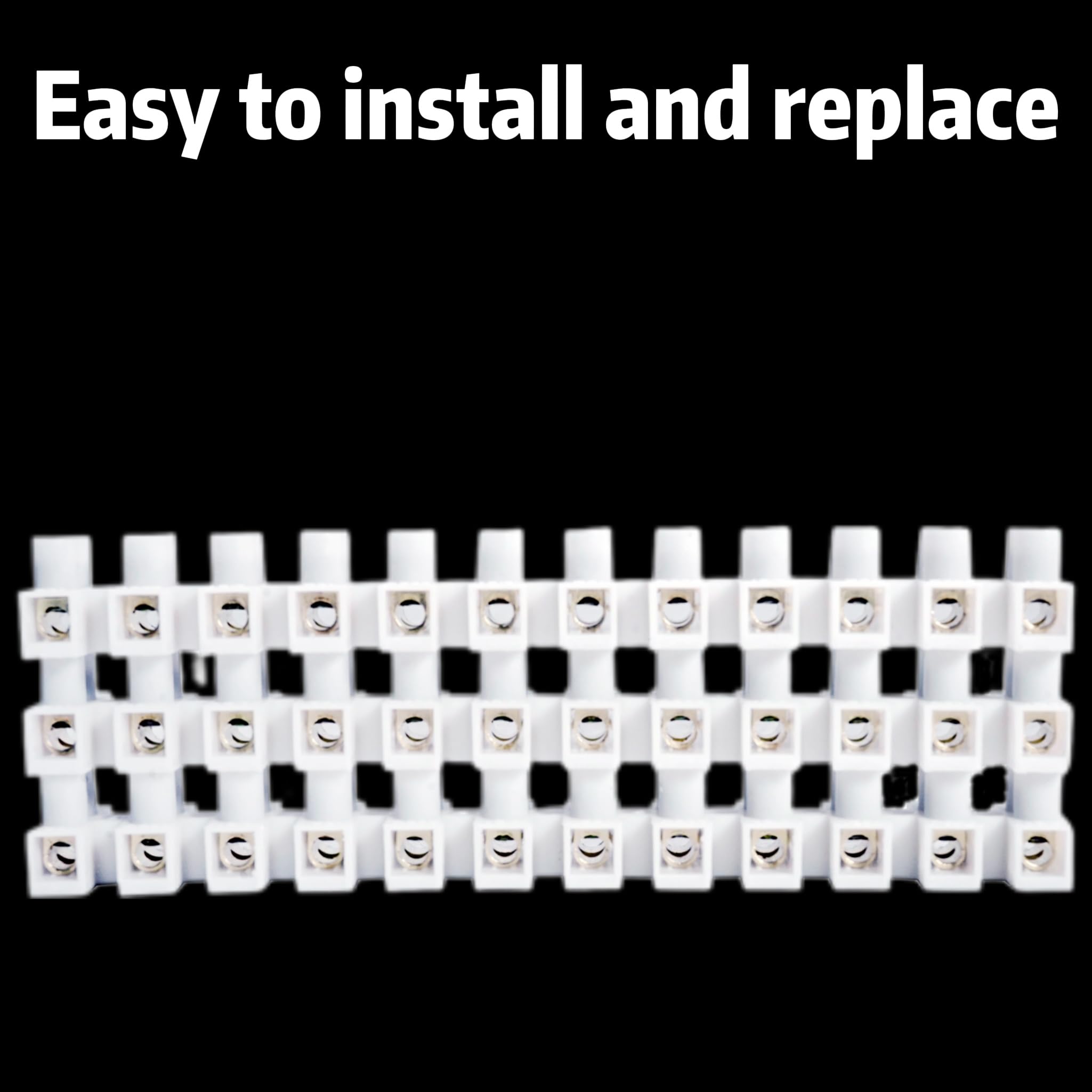 Snapklik.com : 40 Pieces Terminal Block White Screw Terminal Connector ...