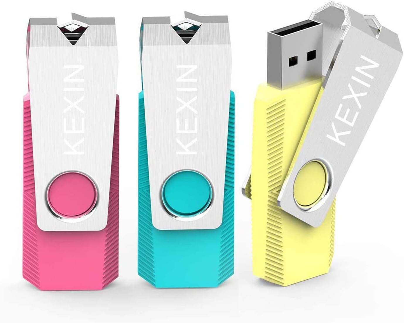 KEXIN Flash Drive 64GB 3 Pack USB Stick 64 GB Thumb Drive USB Drive ...