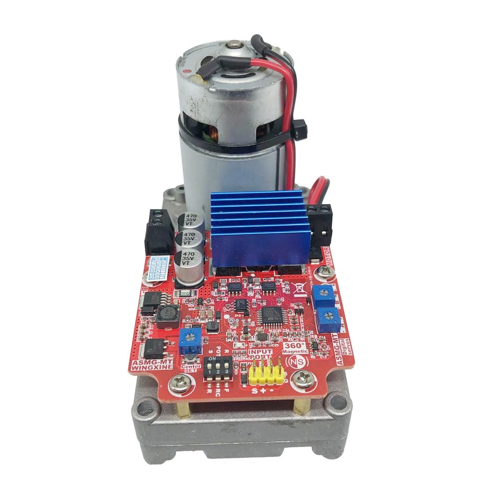 Amazon.com: ASMG-MTB 360 degree servo robot steering motor (350 kg ...