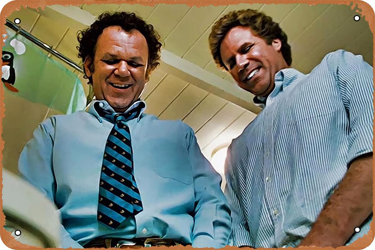 Amazon.com: Step Brothers Toilet Funny Movie Poster Retro Metal Sign ...