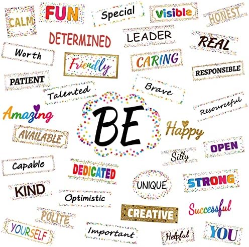 Amazon.com : Back to School Confetti Classroom Decor Motivational ...