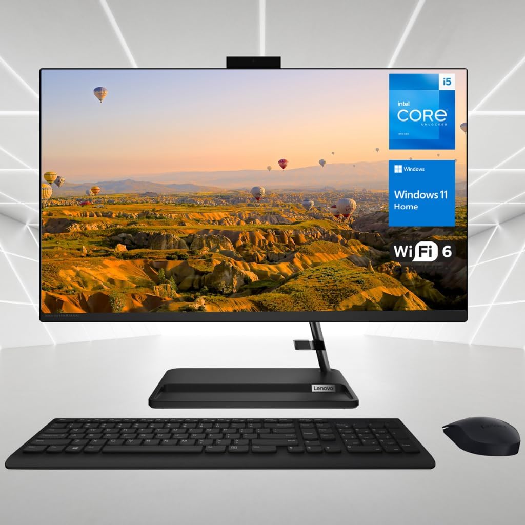 Amazon.com: Lenovo 2023 IdeaCentre All-in-One Desktop, 27" FHD ...