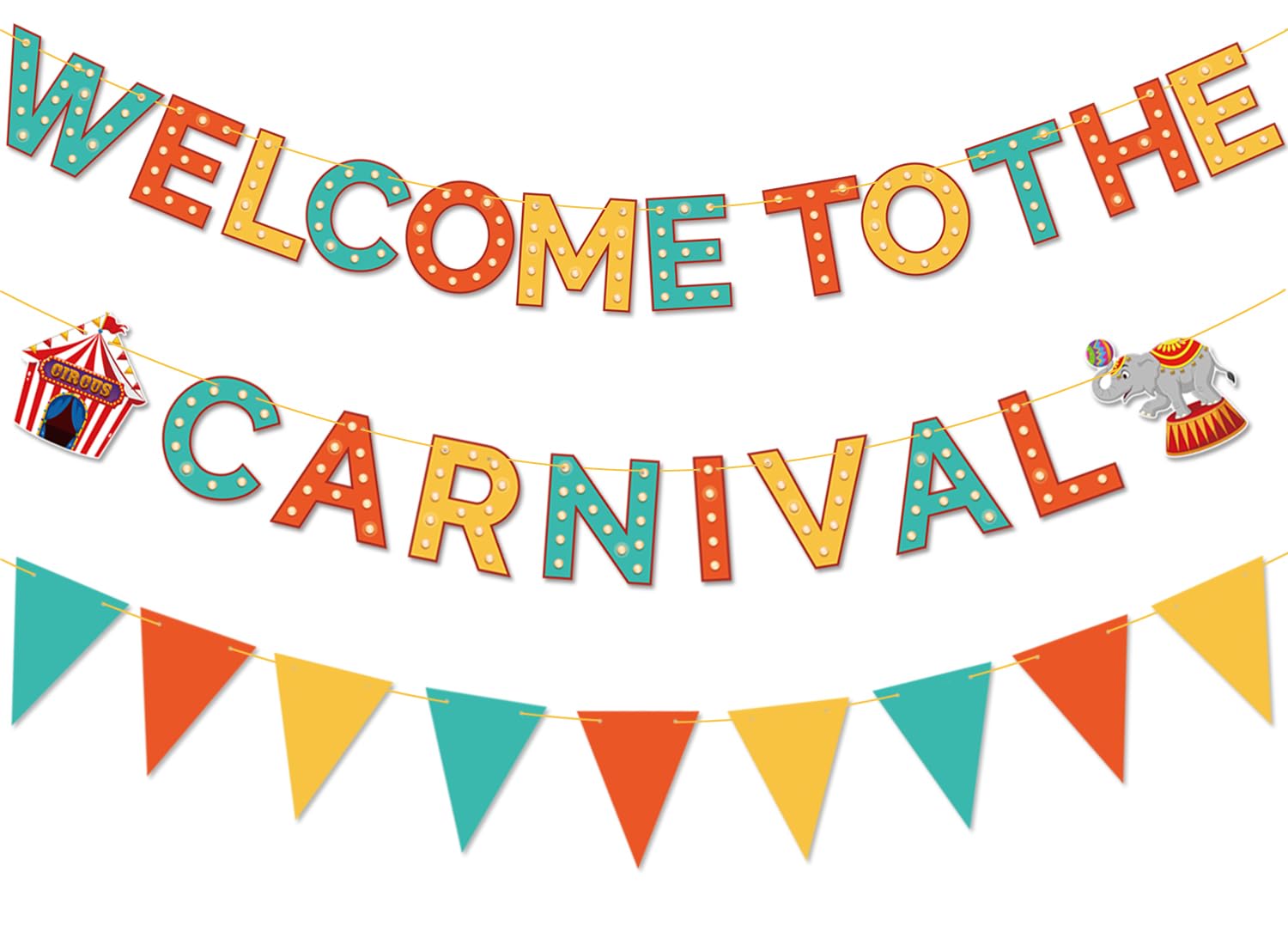 Amazon.com: Welcome To The Carnival Banner, Carnival Decorations ...