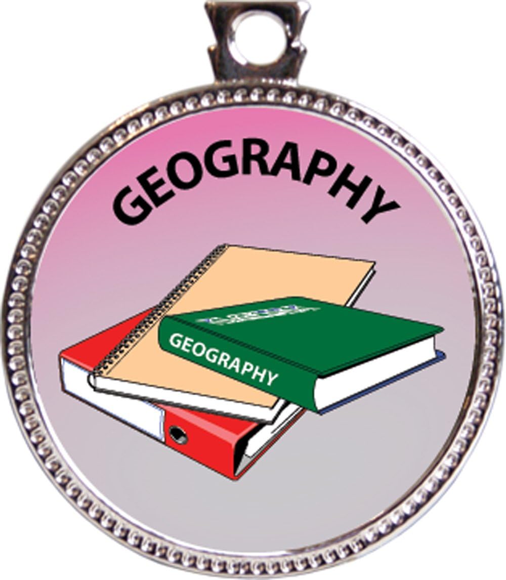 Amazon.com: Keepsake Awards Geography Award, 1 inch Dia Silver Medal ...
