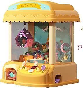 Mini Claw Machine with Lights & Sounds, Electronic Claw Game Dual Power ...