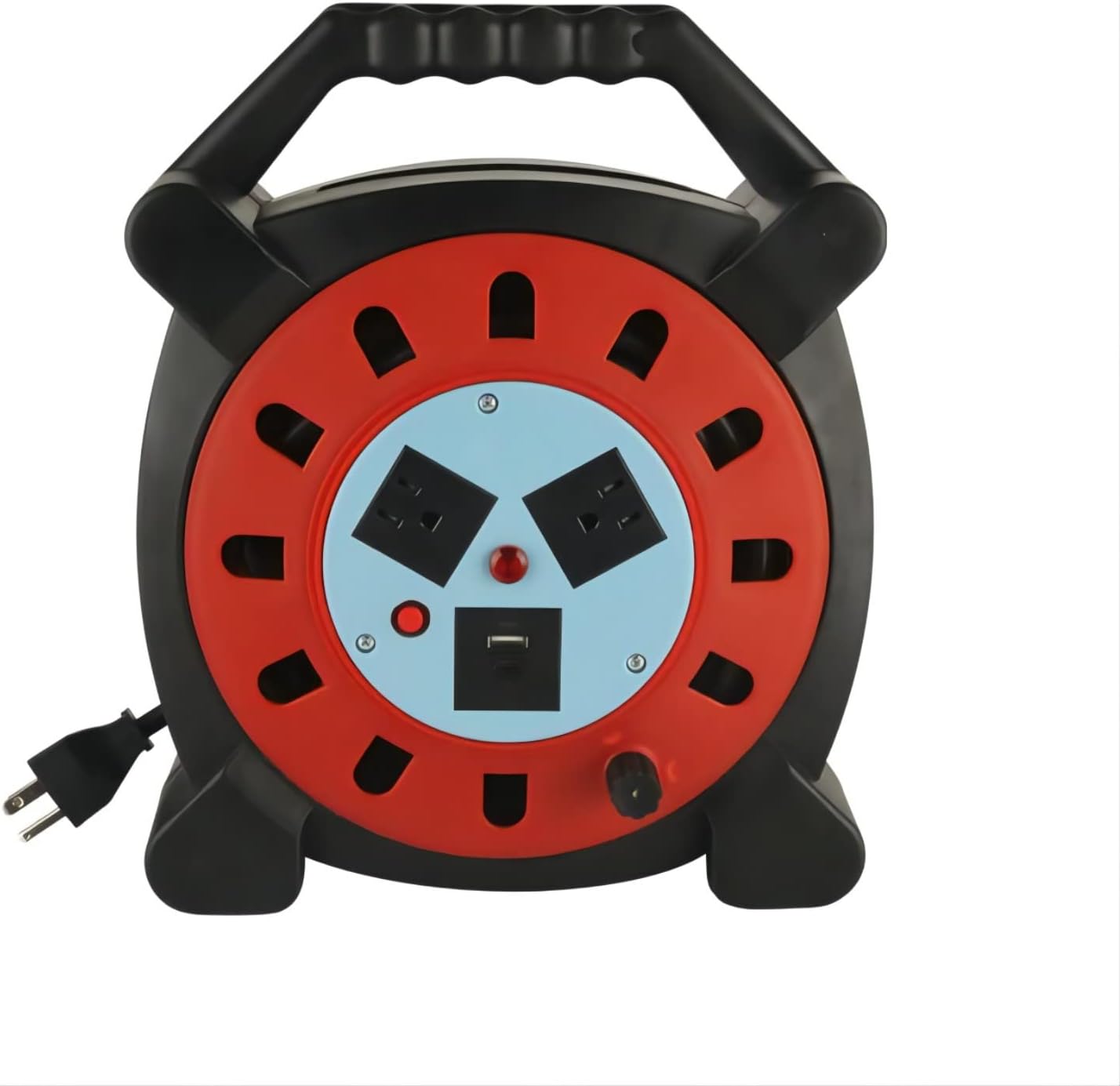 Amazon.com: COMBOWIN Extension Cord reel 2 outlets one USB socket type ...