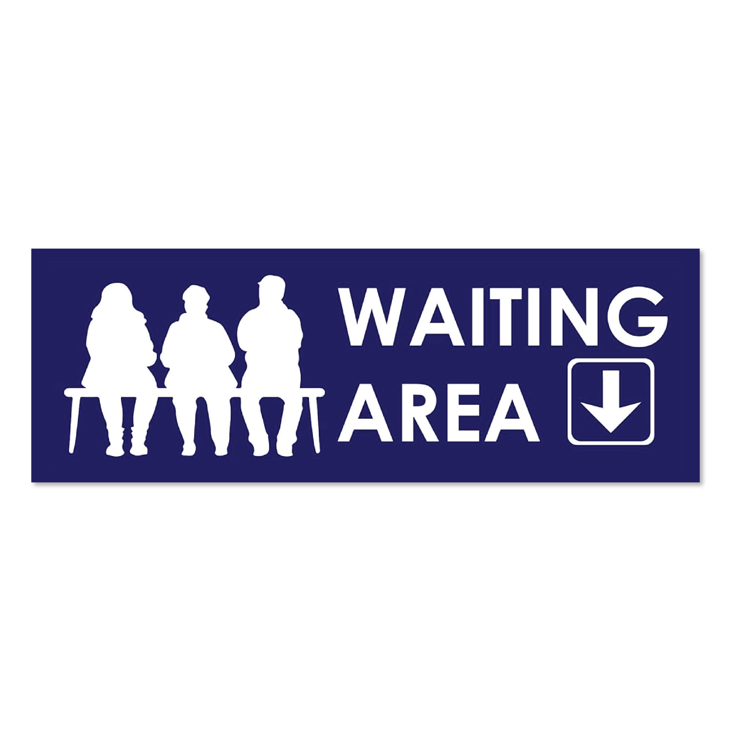 Buy SIGN EVER Waiting Area Sign Boards Office Hospital Bank Clinic ...