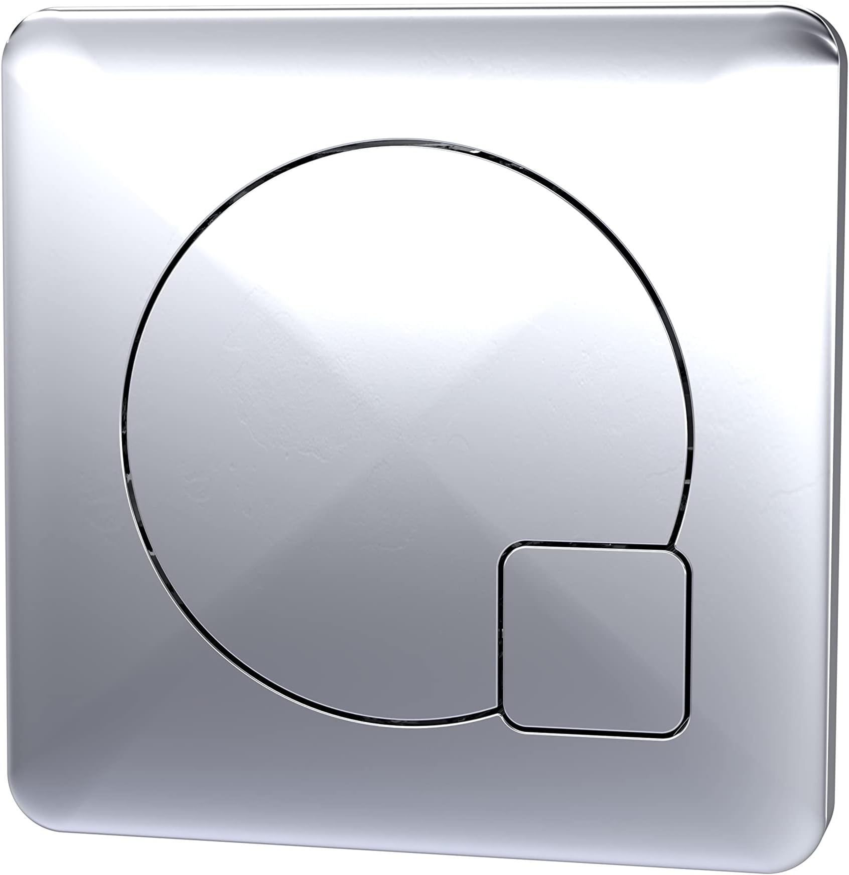 Dual Flush Concealed Cistern Front & Top Access with Round Push Button ...