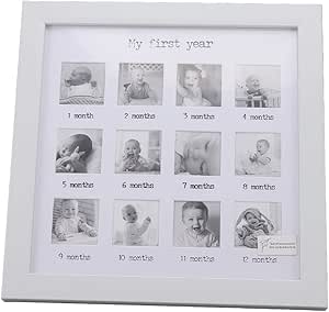Baby First Year Picture Frame, 12 Months Newborn Monthly Picture Frame ...