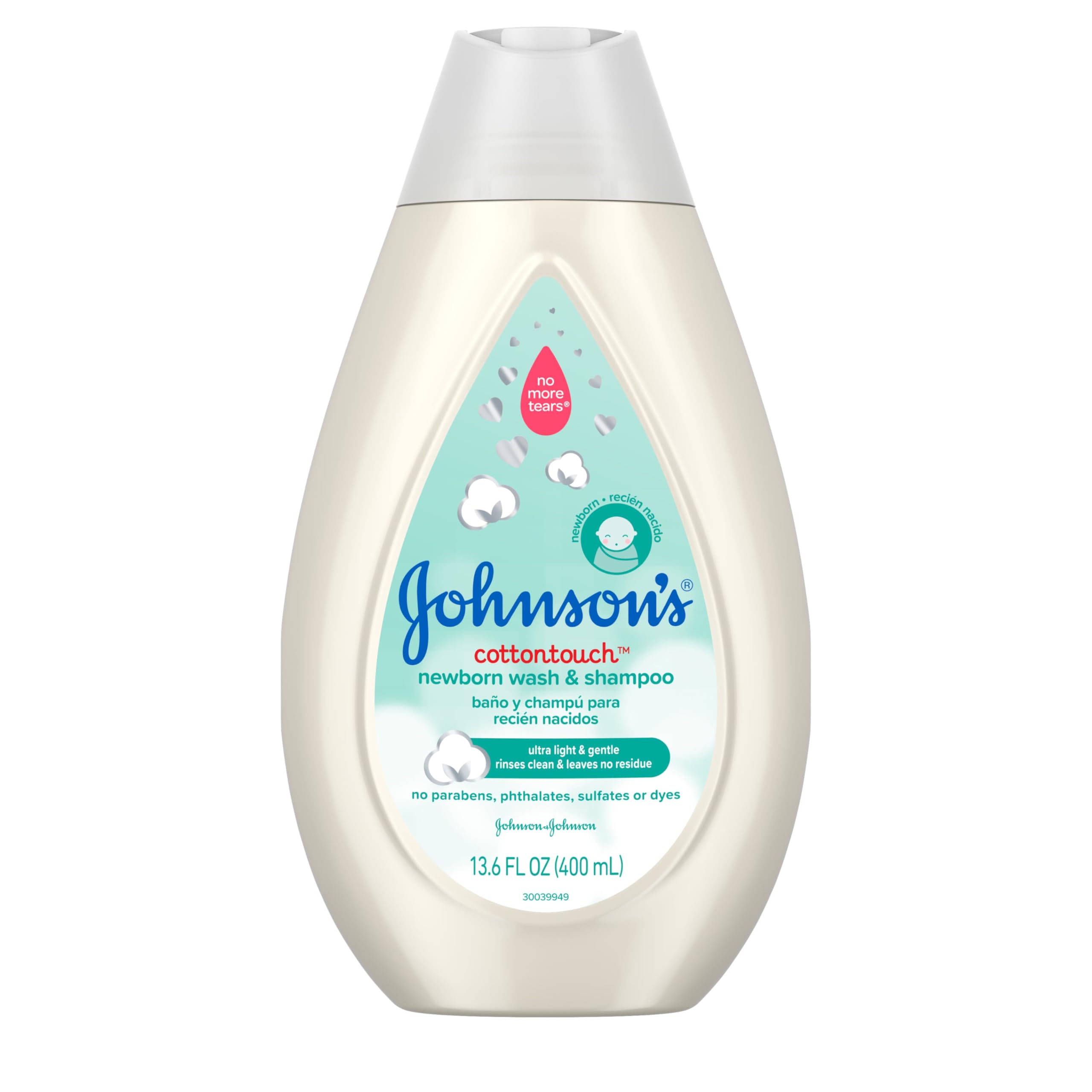 Amazon.com: Johnson's CottonTouch Newborn Baby Body Wash & Shampoo ...