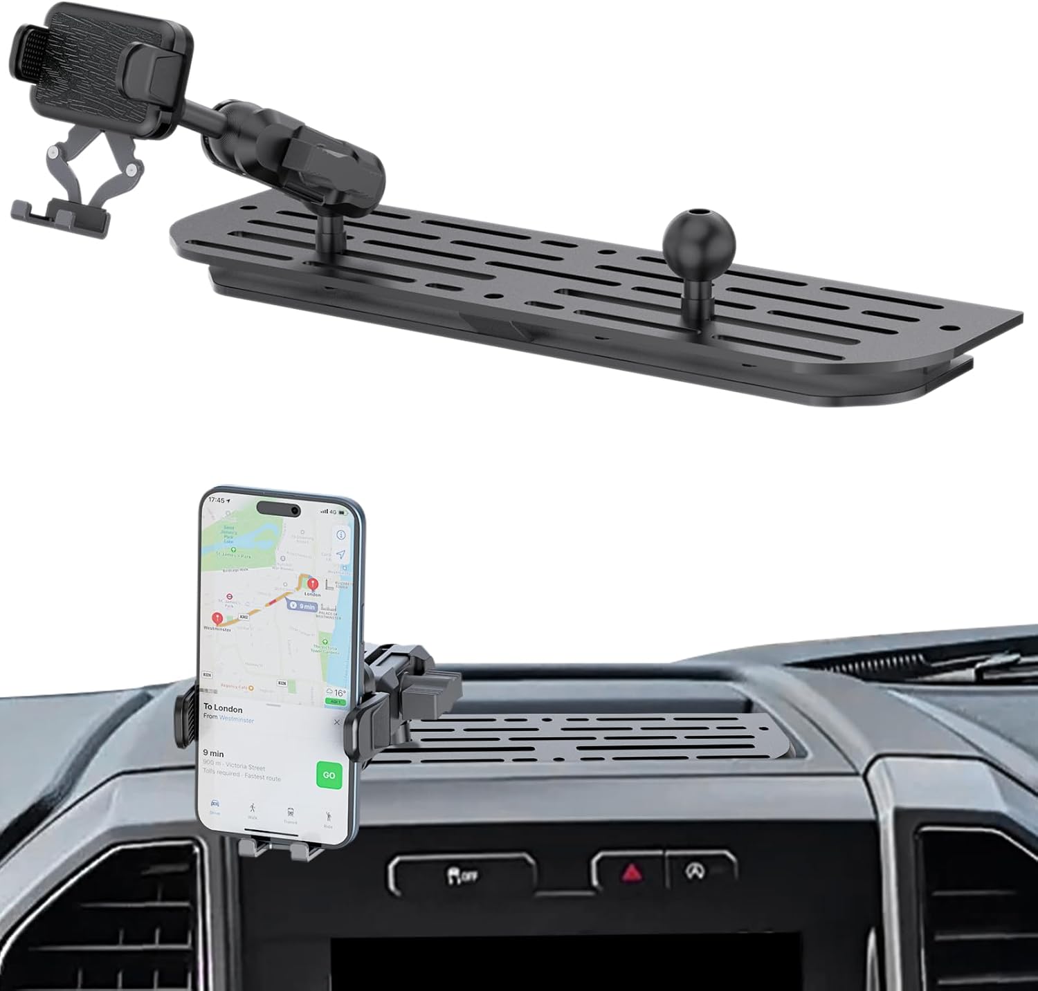 Amazon.com: SwiftGaze Metal Phone Mount for 2021-2024 Ford F-150 and ...