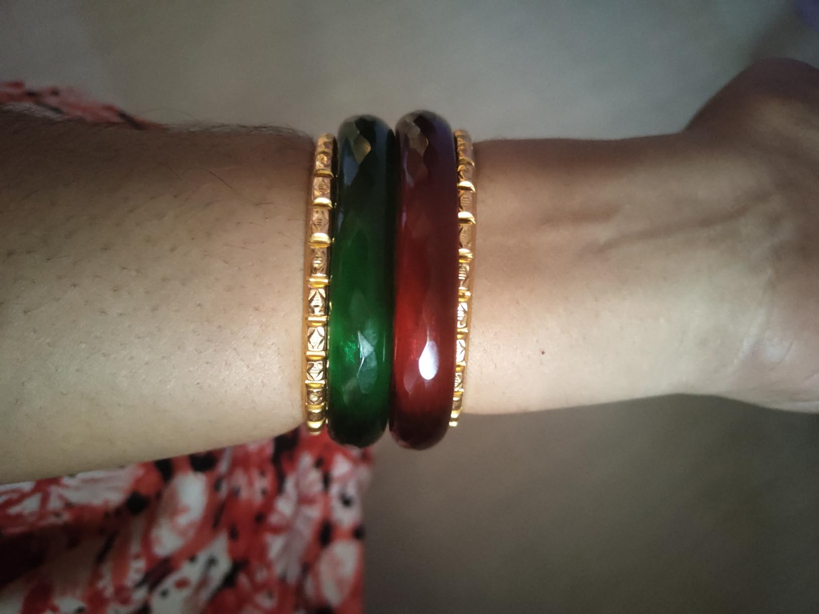 Buy Swara Creations stylish Crystal Glass bangles/Kadas for womens (set ...