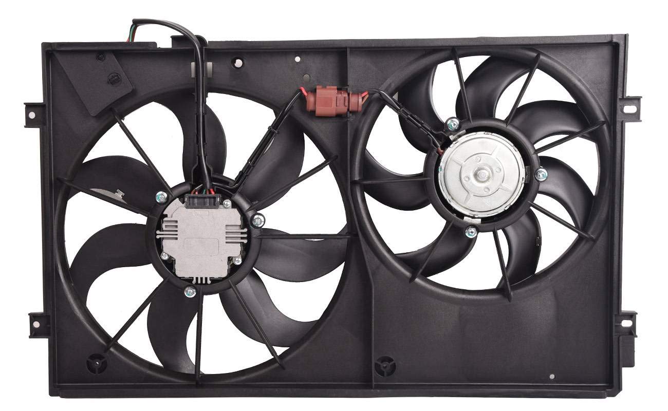 Snapklik.com : 1K0121207BB Front Radiator Cooling Fan Assembly For ...