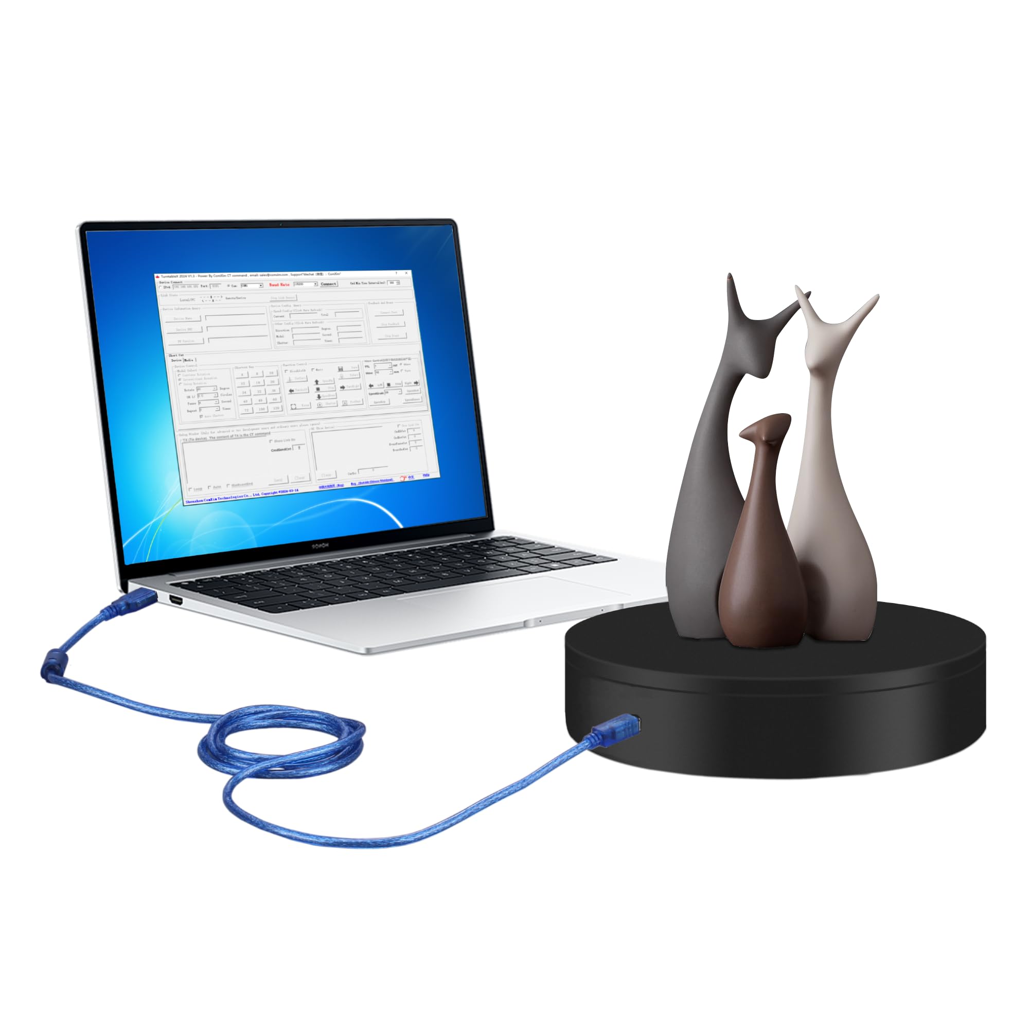 Buy ComXim Rotating Display Stand with Remote Control WiFi and USB ...