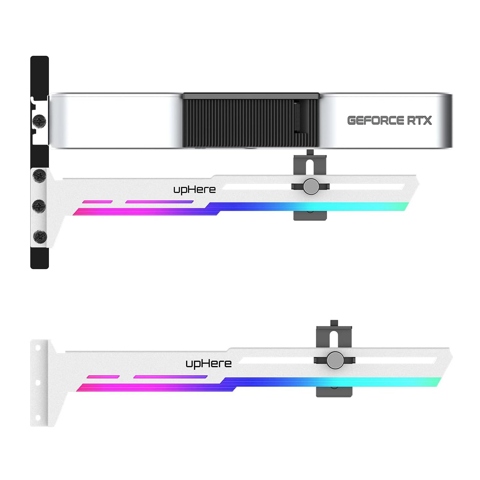 upHere gaming Support Carte Graphique,GPU ARGB LED Sync Ajustable Selon ...