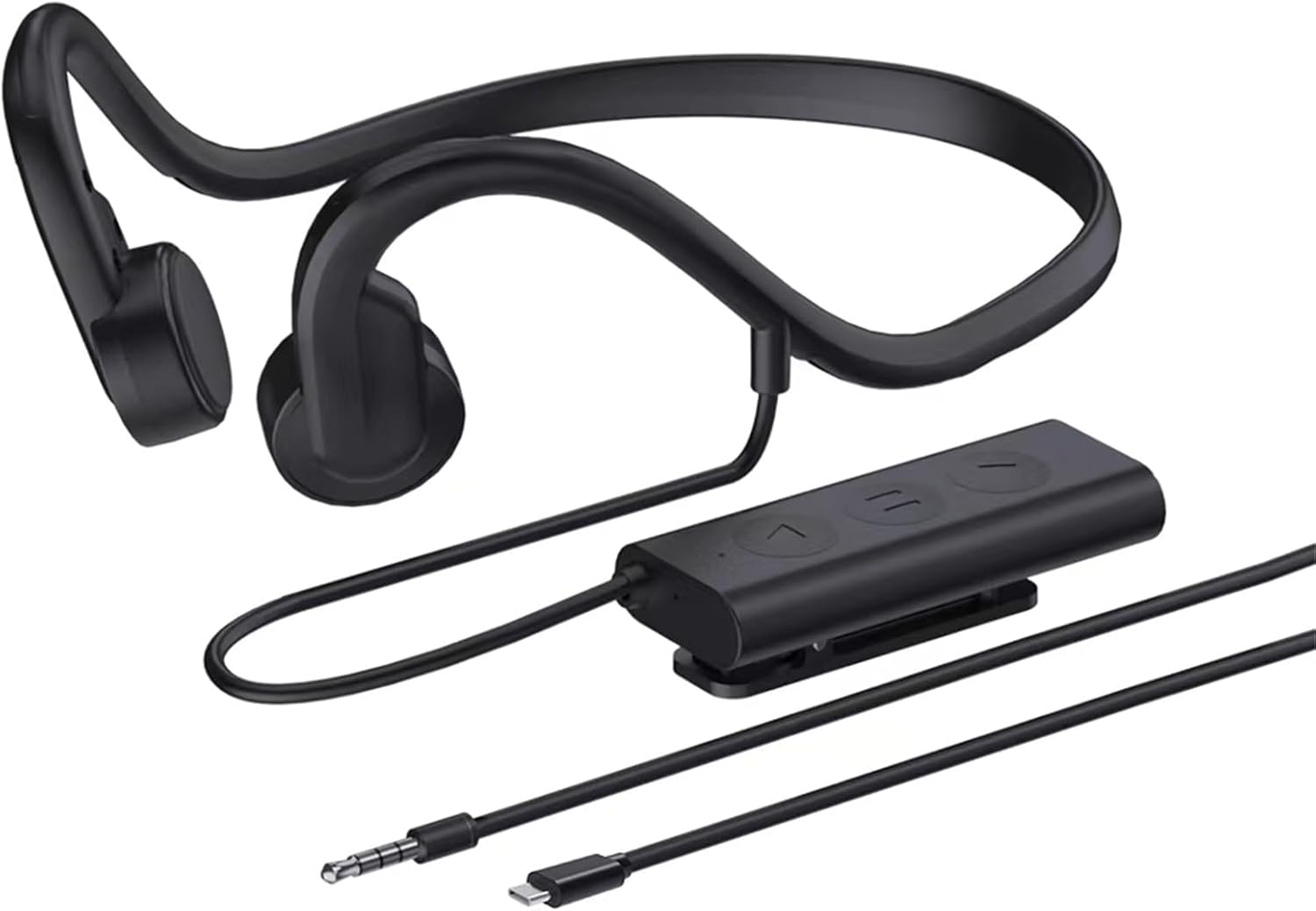 Amazon.com: Likty Wired Bone Conduction Bluetooth Headphones with 3.5Mm ...