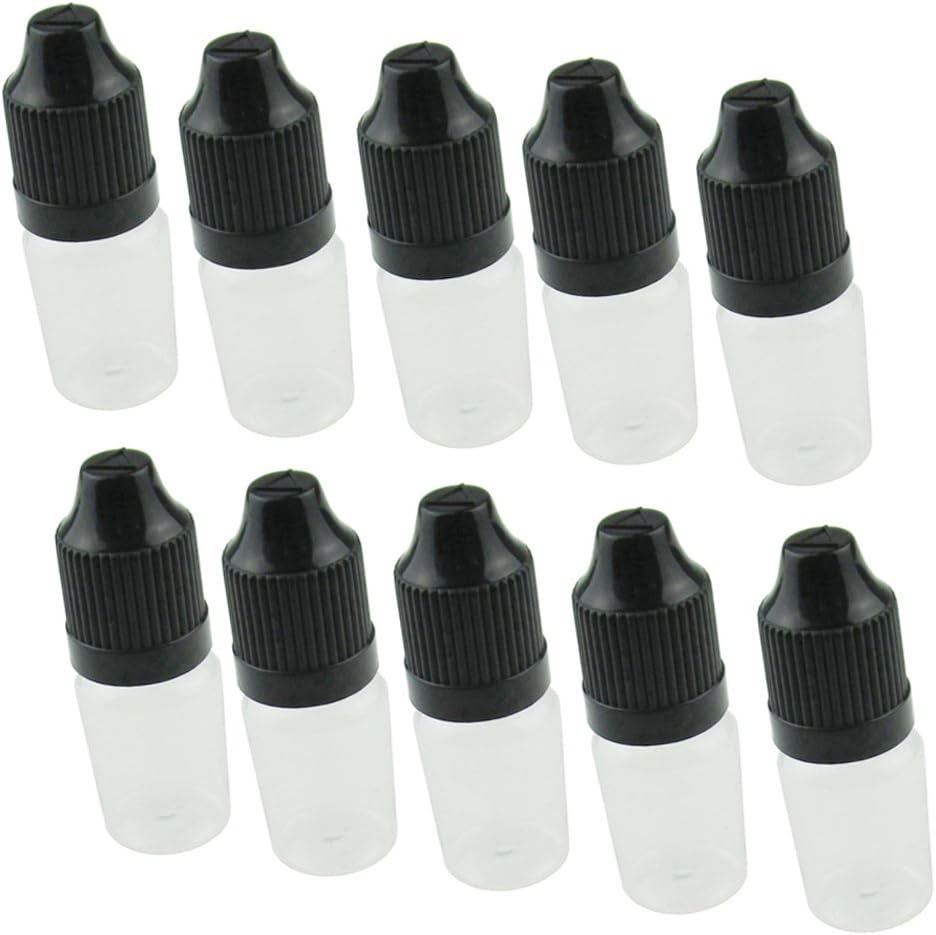 Amazon.com: Newzoll 10 Pcs 5 ml Empty Plastic Dropper Clear Bottles ...