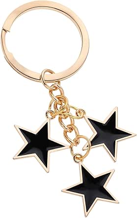 Vin Beauty Women's Stars Bag Charms, Enameled Keychain Cute Dainty ...