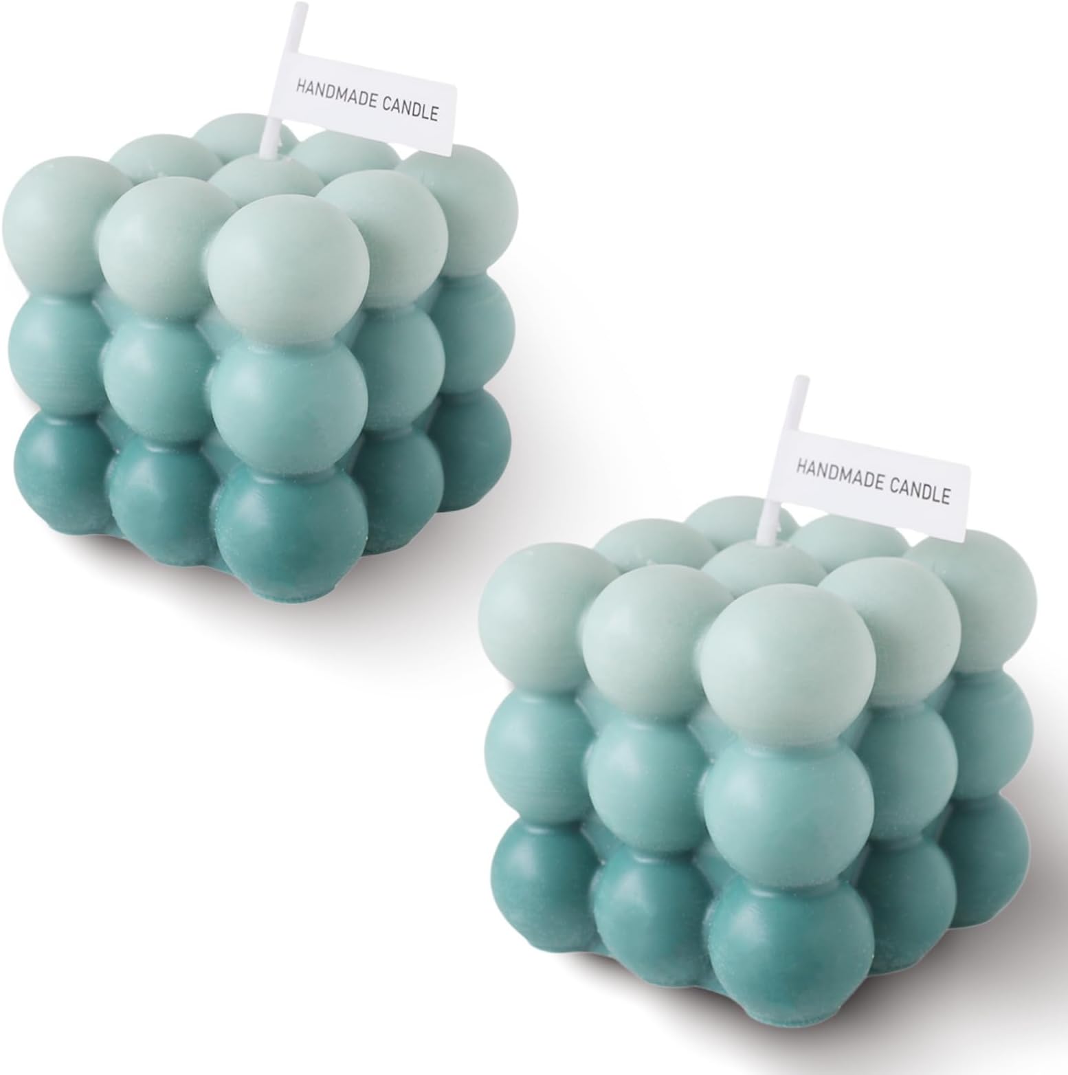 Amazon.com: LAWA Bubble Candle - Cube Soy Wax Geometric Candle Elegant ...