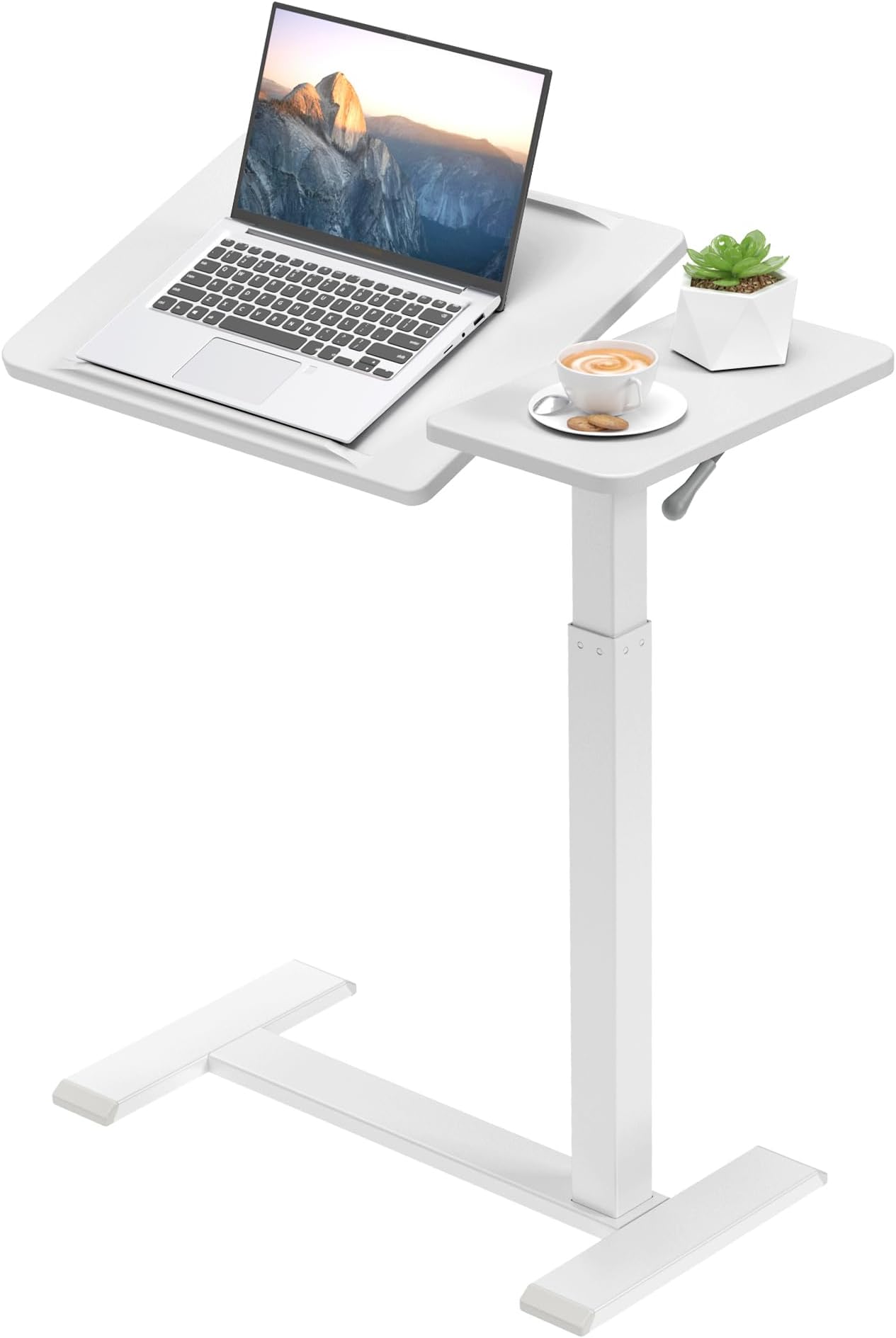 Amazon.com: FLEXISPOT Mobile Standing Desk with Wheels Pneumatic Laptop ...