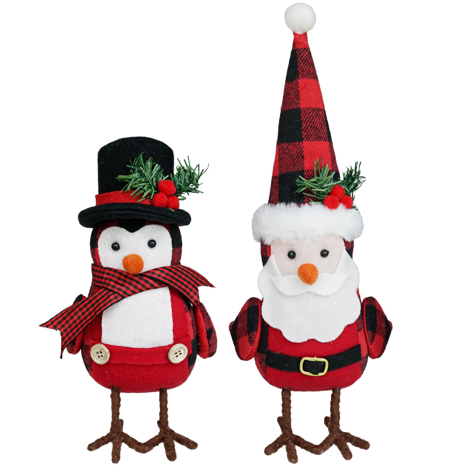 Amazon.com: CRCZK Cardinal Christmas Decorations Standing Red Buffalo ...