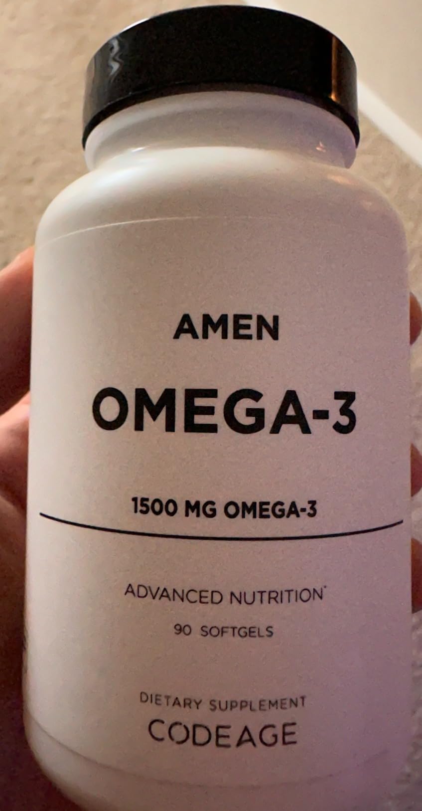 Amazon.com: Amen Omega-3 Supplement - 1500mg High-Potency Daily Omega 3 ...