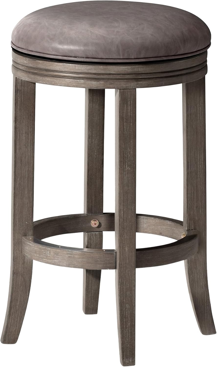 Maven Lane Eva 26 Inch Tall Counter Height Rotating Backless Barstool ...