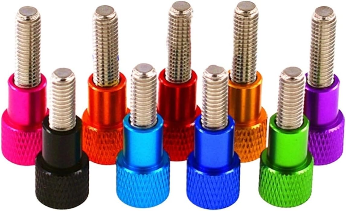 5pcs M3 M4 Knurled Aluminum Thumb Screw Aluminum Alloy Knurled Head ...